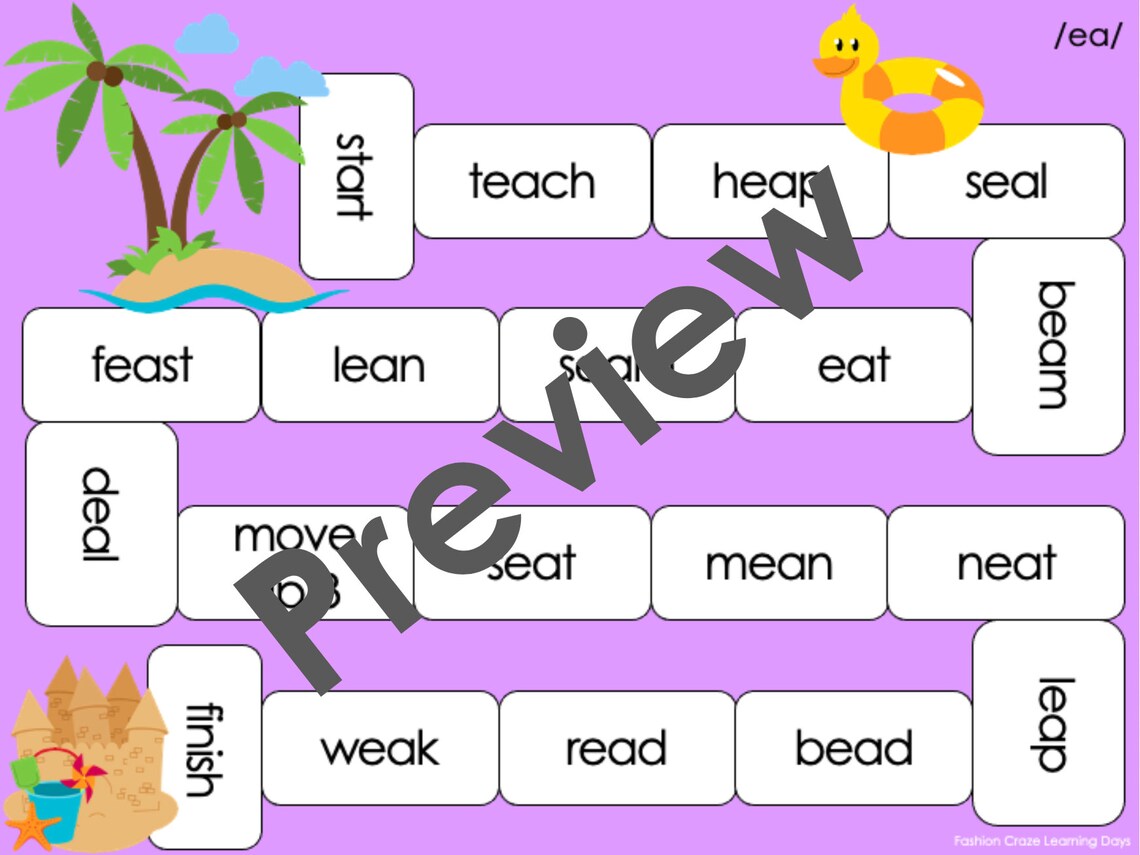 Long Vowel Team UFLI Games Aligned With Lessons 84, 85, 86, 87, and 88 ...