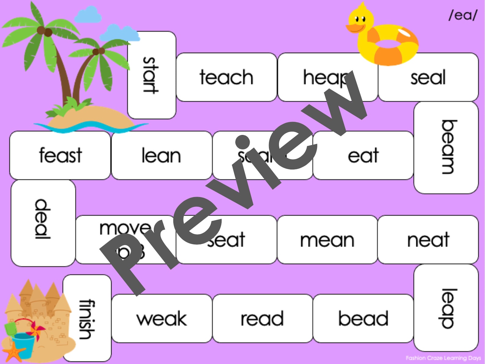 Long Vowel Team UFLI Games Aligned With Lessons 84, 85, 86, 87, and 88 ...