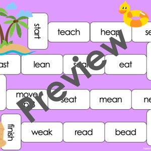 Long Vowel Games Long Vowel Teams Long Vowel Words Long - Etsy