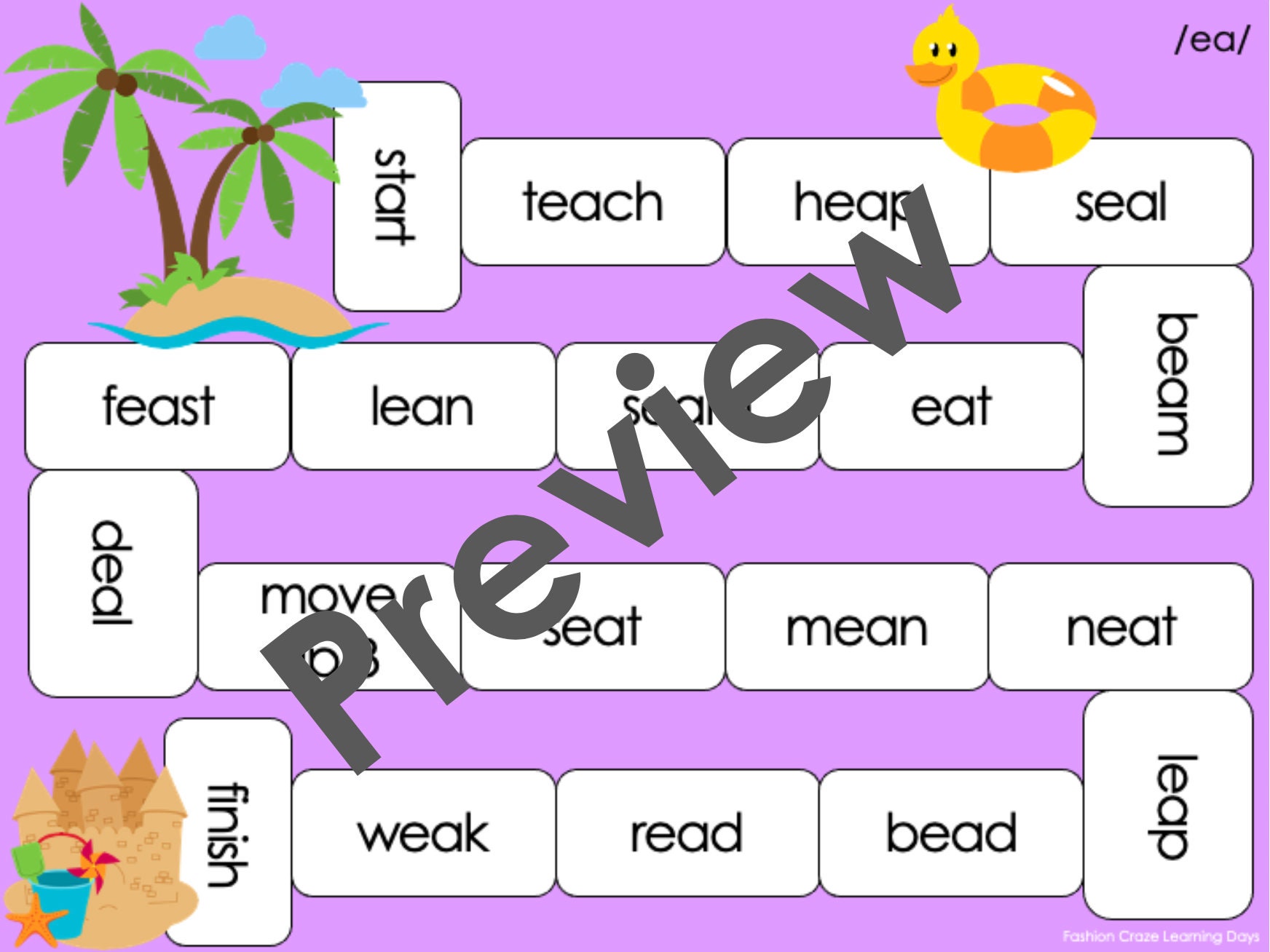 Long Vowel Team UFLI Games Aligned With Lessons 84, 85, 86, 87, and 88 ...