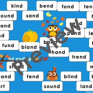 Ending Blends Games Lf, Lt, Lp, Mp, Nd, Nk, Sk, Nt, St Blends Ending ...