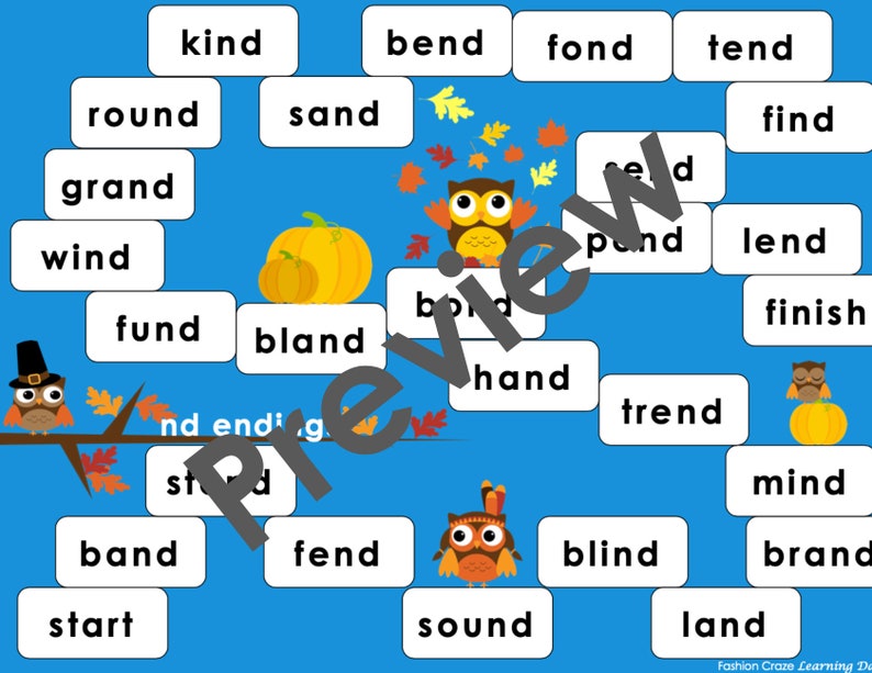 Ending Blends Games Lf, Lt, Lp, Mp, Nd, Nk, Sk, Nt, St Blends Ending ...