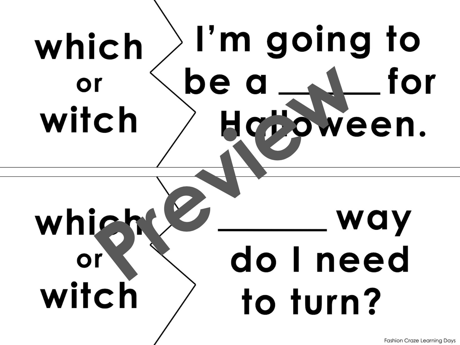 Homophones Puzzles - Grammar Activities - Etsy