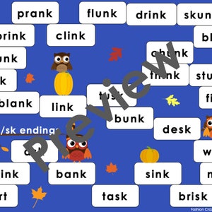 Ending Blends Games Lf, Lt, Lp, Mp, Nd, Nk, Sk, Nt, St Blends Ending ...