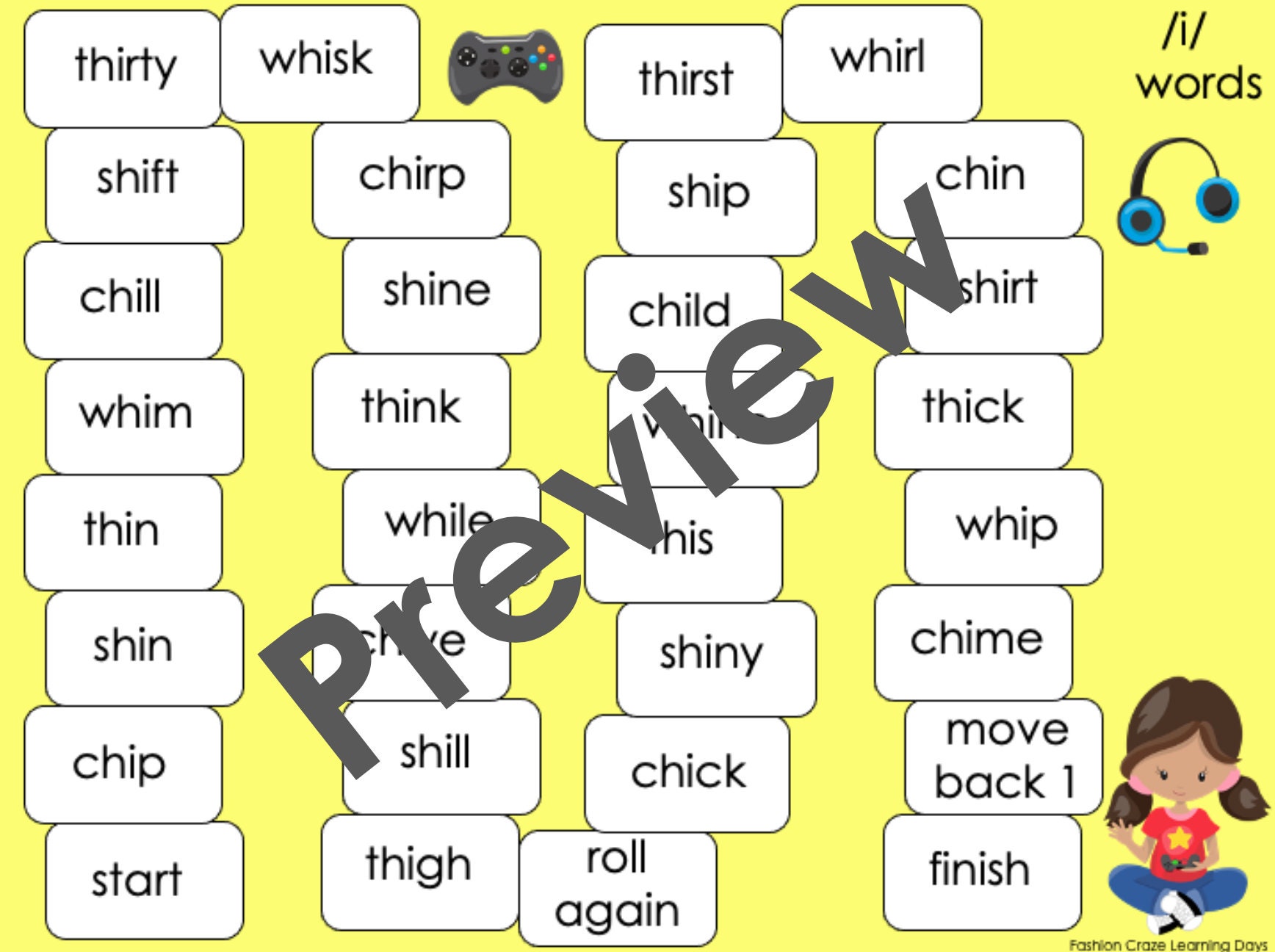 Short Vowel Phonics Games With Long Vowels, R Controlled, and Digraphs ...
