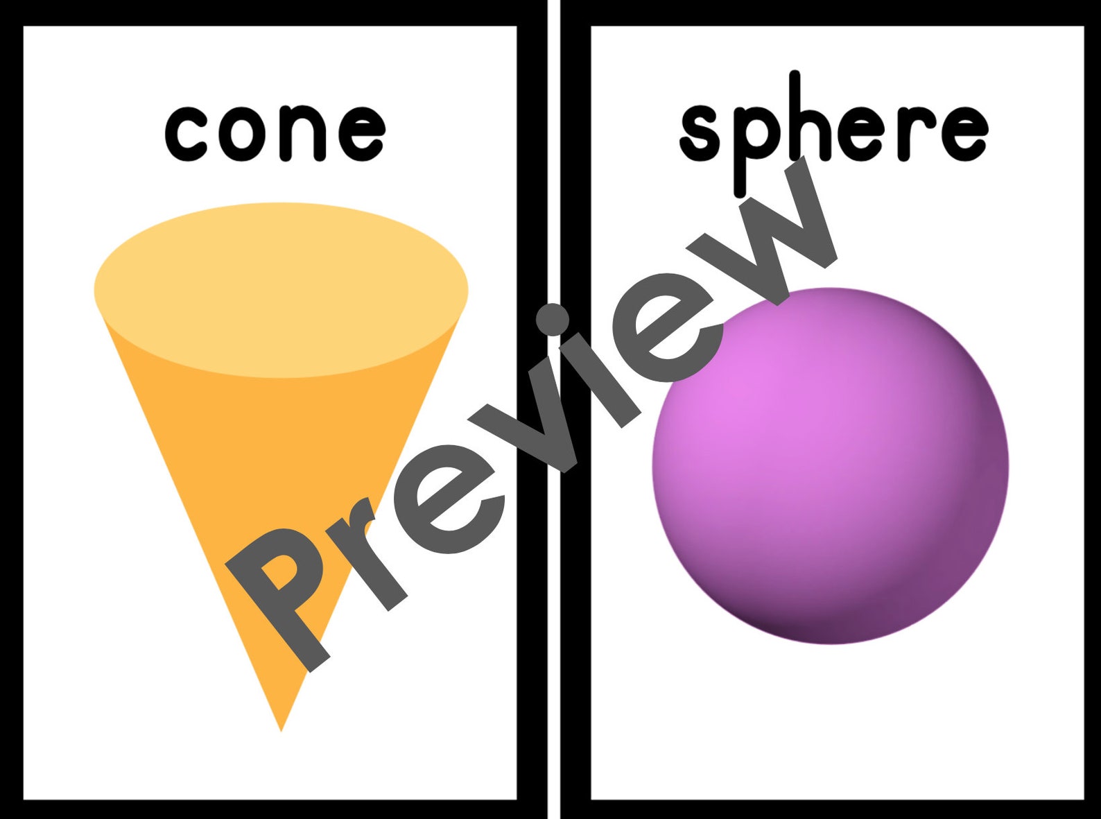 2D and 3D Shape Posters - Etsy