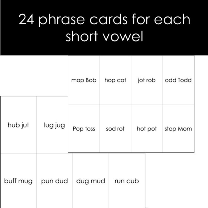 Short Vowel Phrase Games | Short Vowels | Phonics Games | Literacy ...