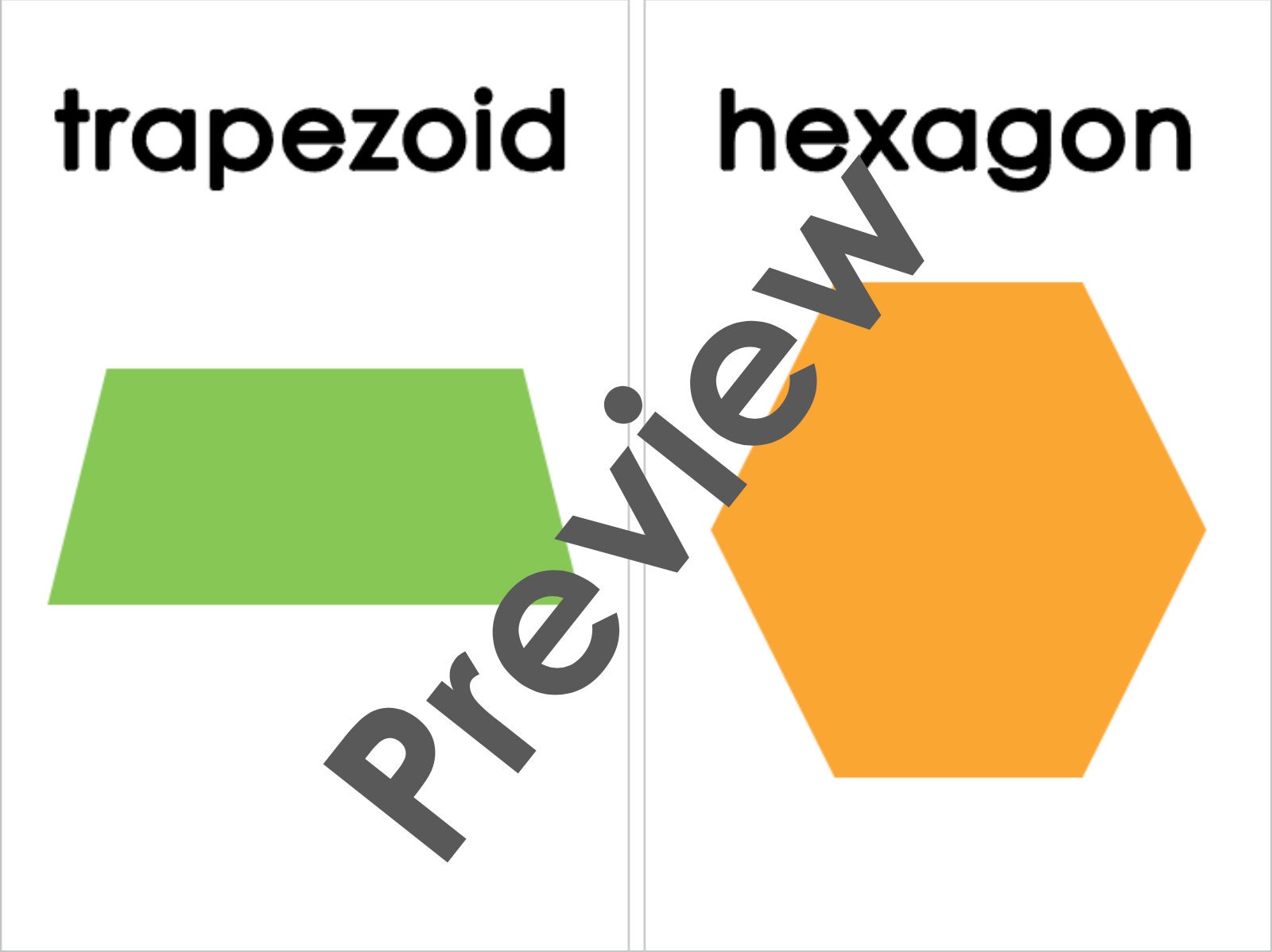 2D and 3D Shape Posters - Etsy