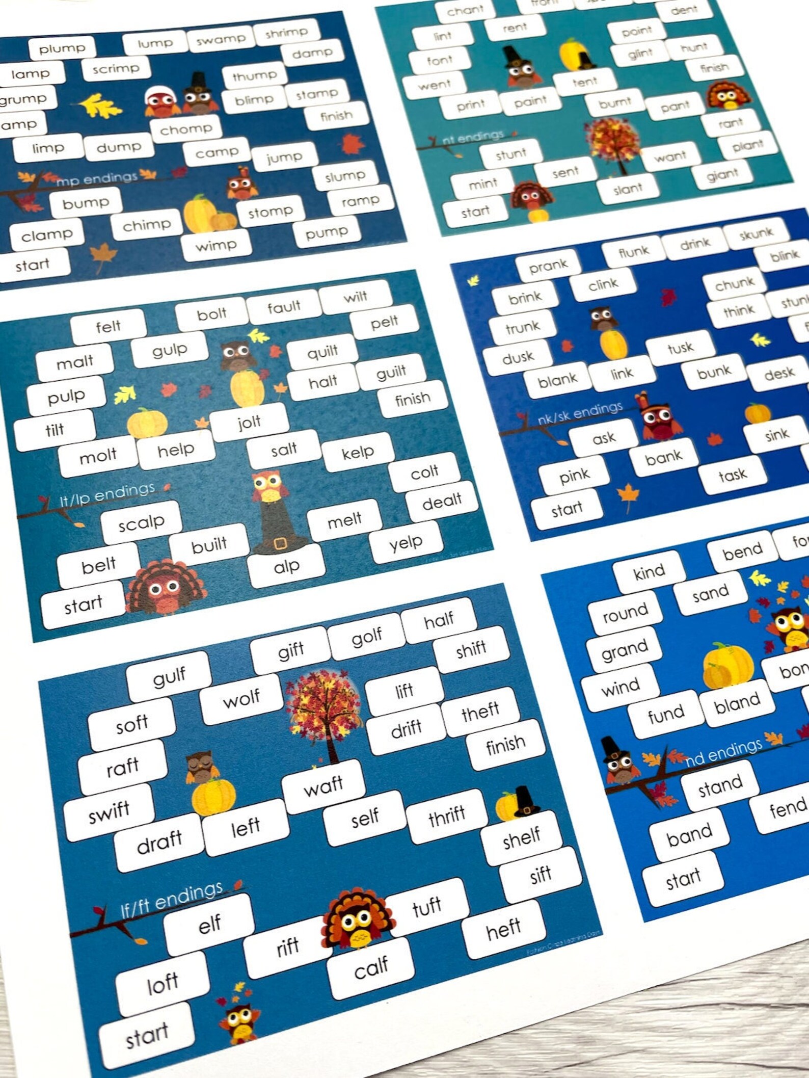 Ending Blends Games Lf Lt Lp Mp Nd Nk Sk (Download Now) - Etsy