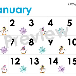 Classroom Calendar for K-1 - Featuring a New Pattern for Each Month - Etsy