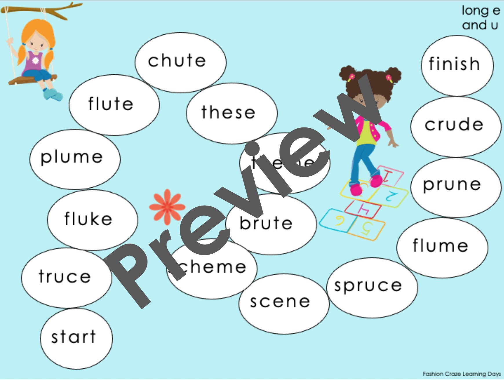 Long Vowel Digraphs UFLI Games Aligned With Lessons 54, 55, 56, 57, 58 ...