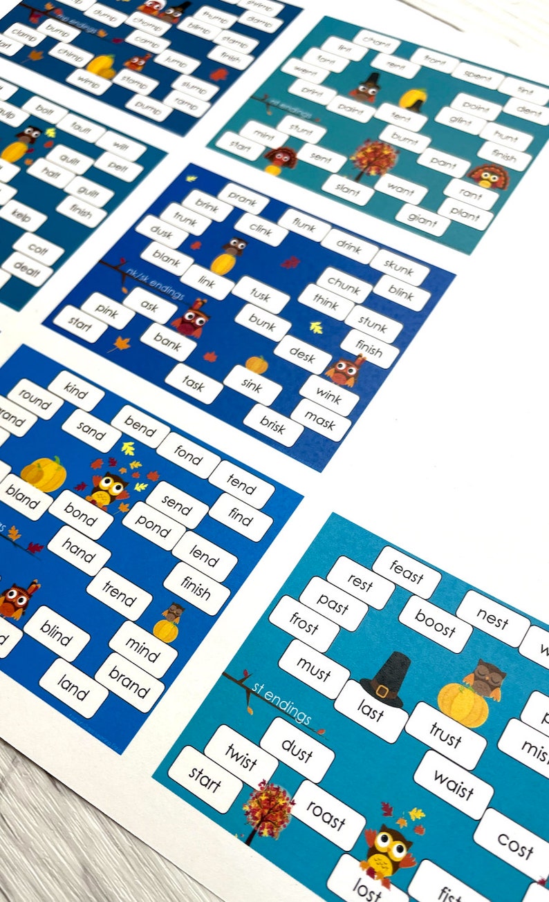 Ending Blends Games Lf Lt Lp Mp Nd Nk Sk (Download Now) - Etsy