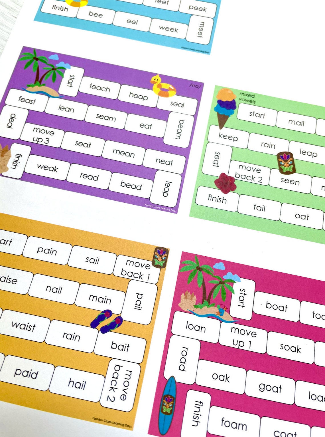 Long Vowel Games Long Vowel Teams Long Vowel Words Long - Etsy