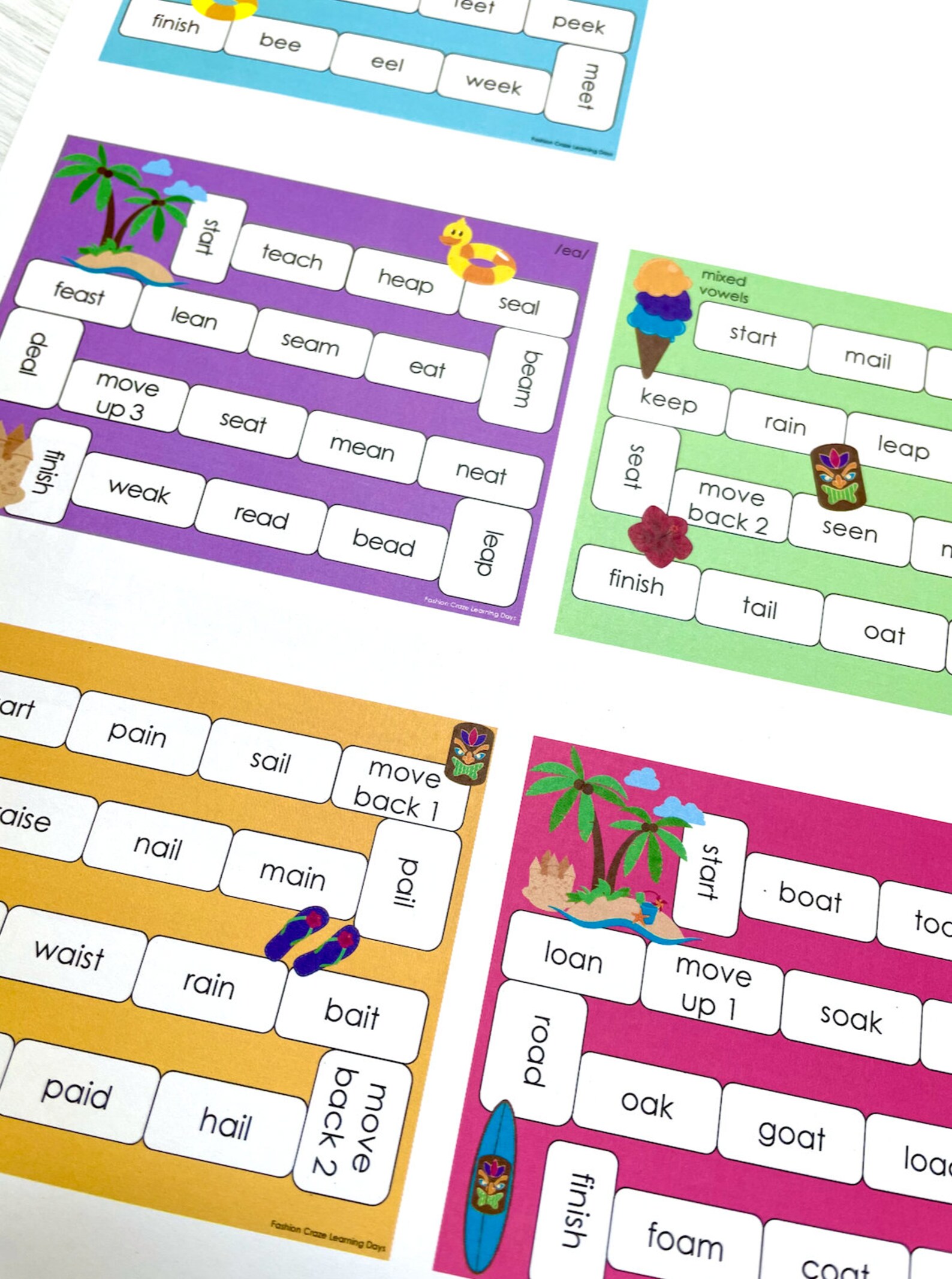 Long Vowel Games Long Vowel Teams Long Vowel Words Long - Etsy