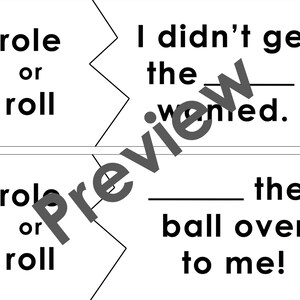 Homophones Puzzles - Grammar Activities - Etsy