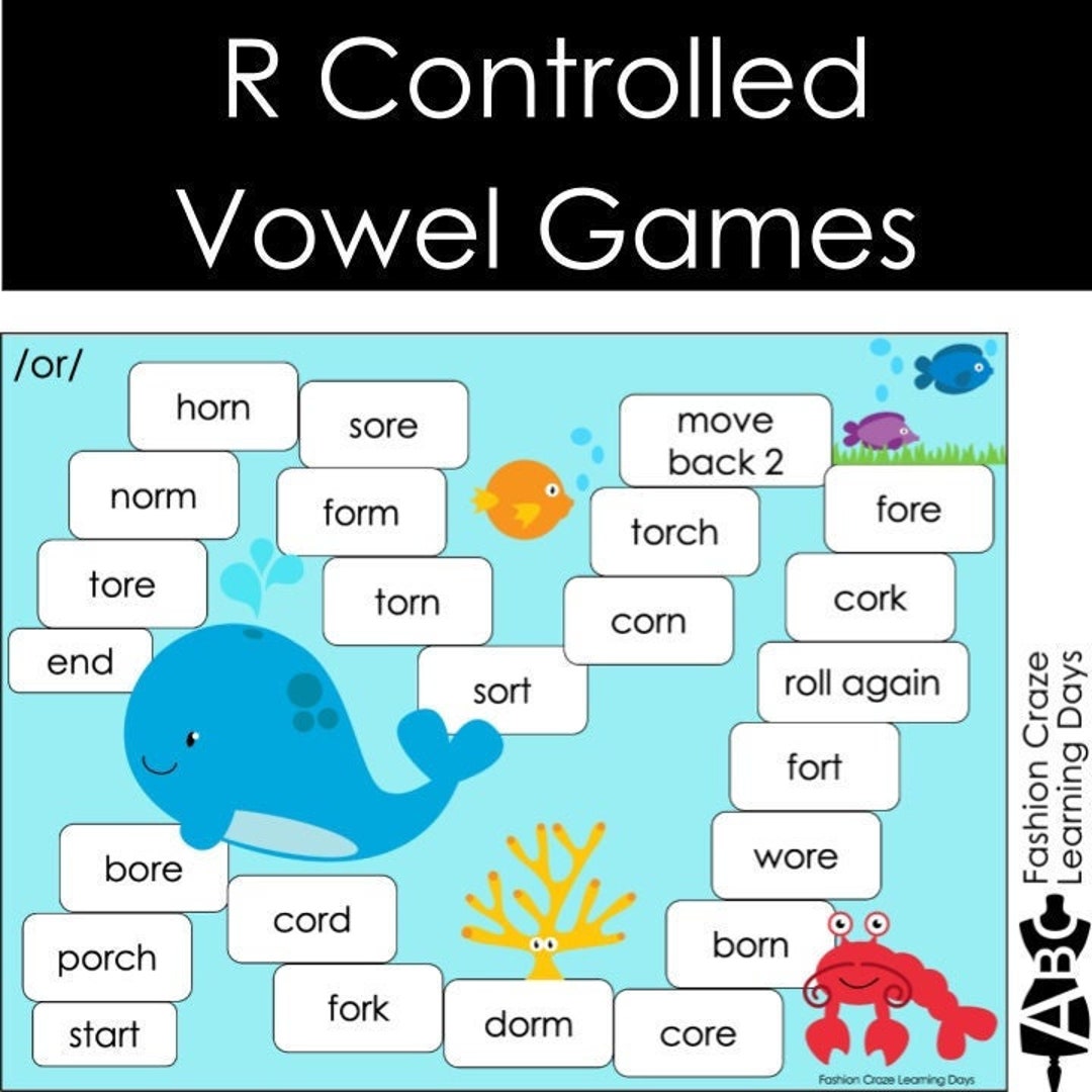 R Controlled Vowel Games With Ar Er or and Air - Etsy