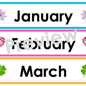 Classroom Calendar for K-1 - Featuring a New Pattern for Each Month - Etsy