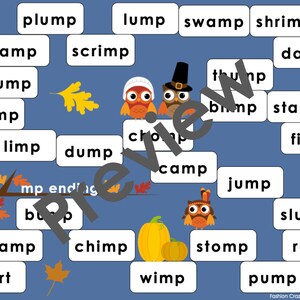 Ending Blends Games Lf, Lt, Lp, Mp, Nd, Nk, Sk, Nt, St Blends Ending ...