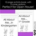 All About Me Book for K-1 Star Student Activities - Etsy
