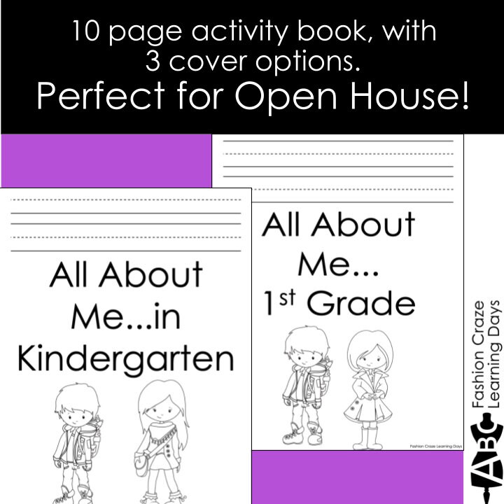 All About Me Book for K-1 Star Student Activities - Etsy