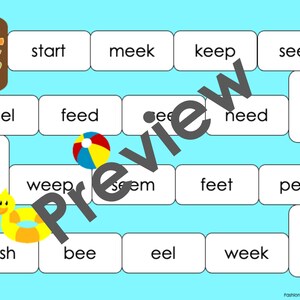 Long Vowel Team UFLI Games Aligned With Lessons 84, 85, 86, 87, and 88 ...