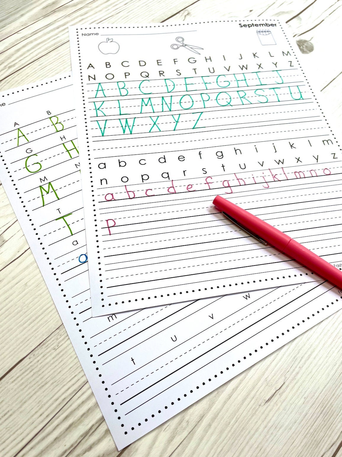 Handwriting Activities for K-2 Monthly Handwriting Sheets for Uppercase ...