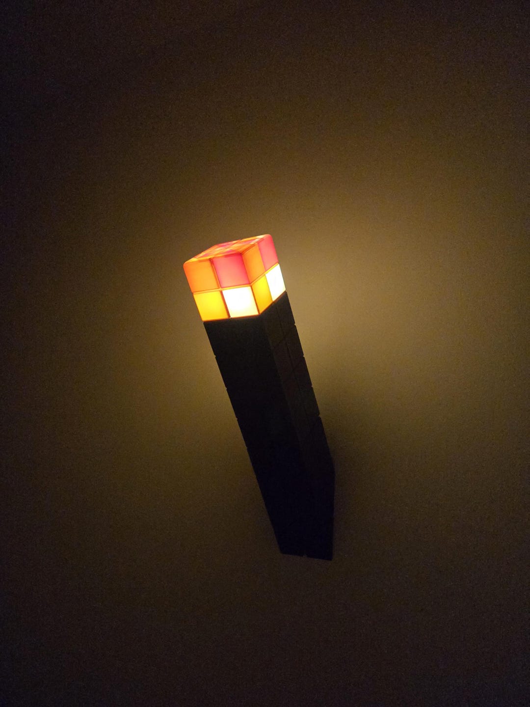 Minecraft Inspired Torch Lamp LED Light USB Powered 120 Cm Cable Table ...