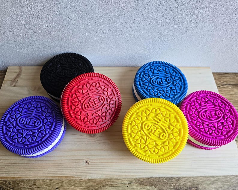 Oreo Container 3D Printed Unique Storage Box in Vibrant Oreo-inspired ...
