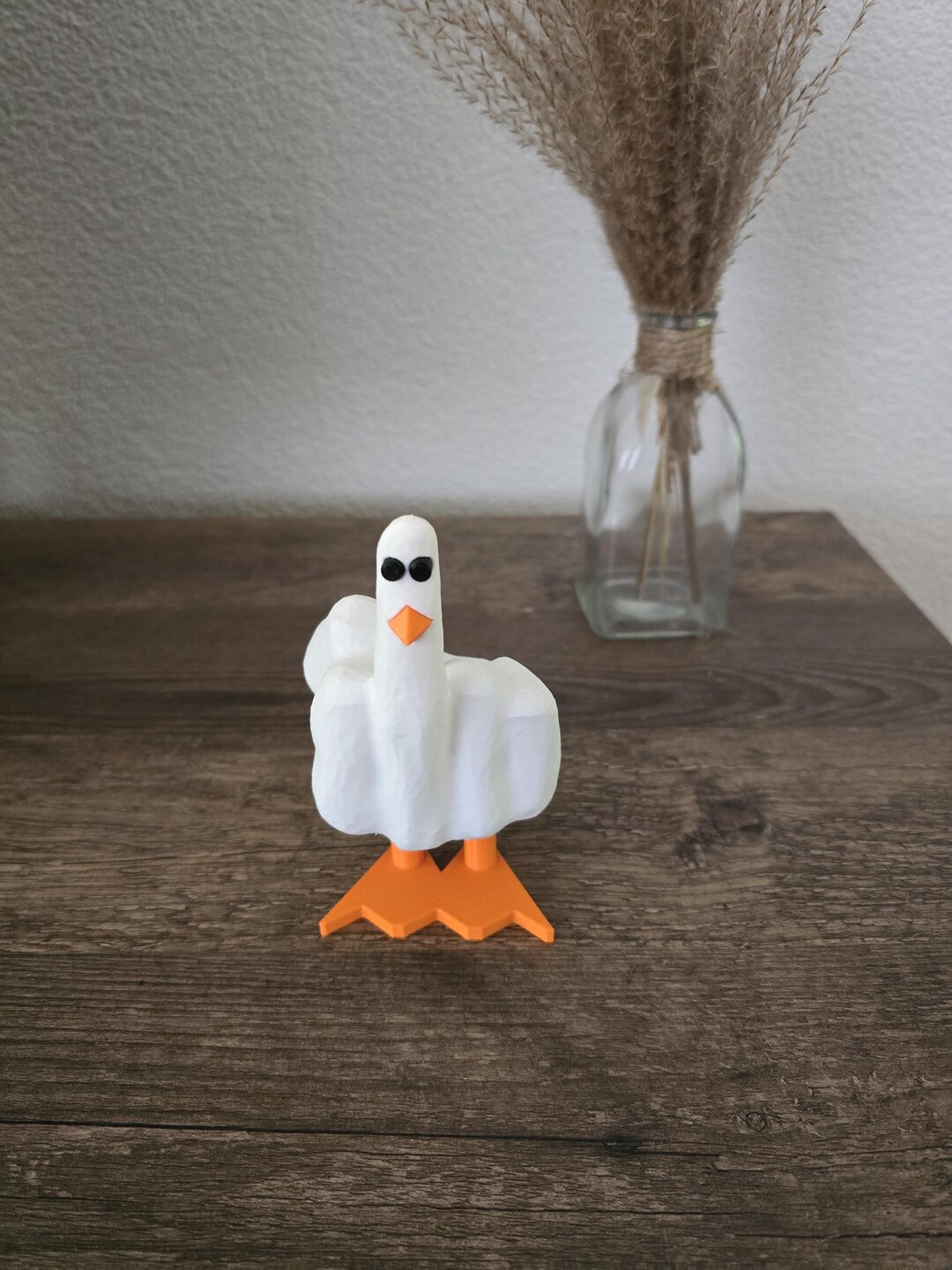 Duck You Funny Duck Hand Sculpture 3D Printed Middle Finger Duck With ...