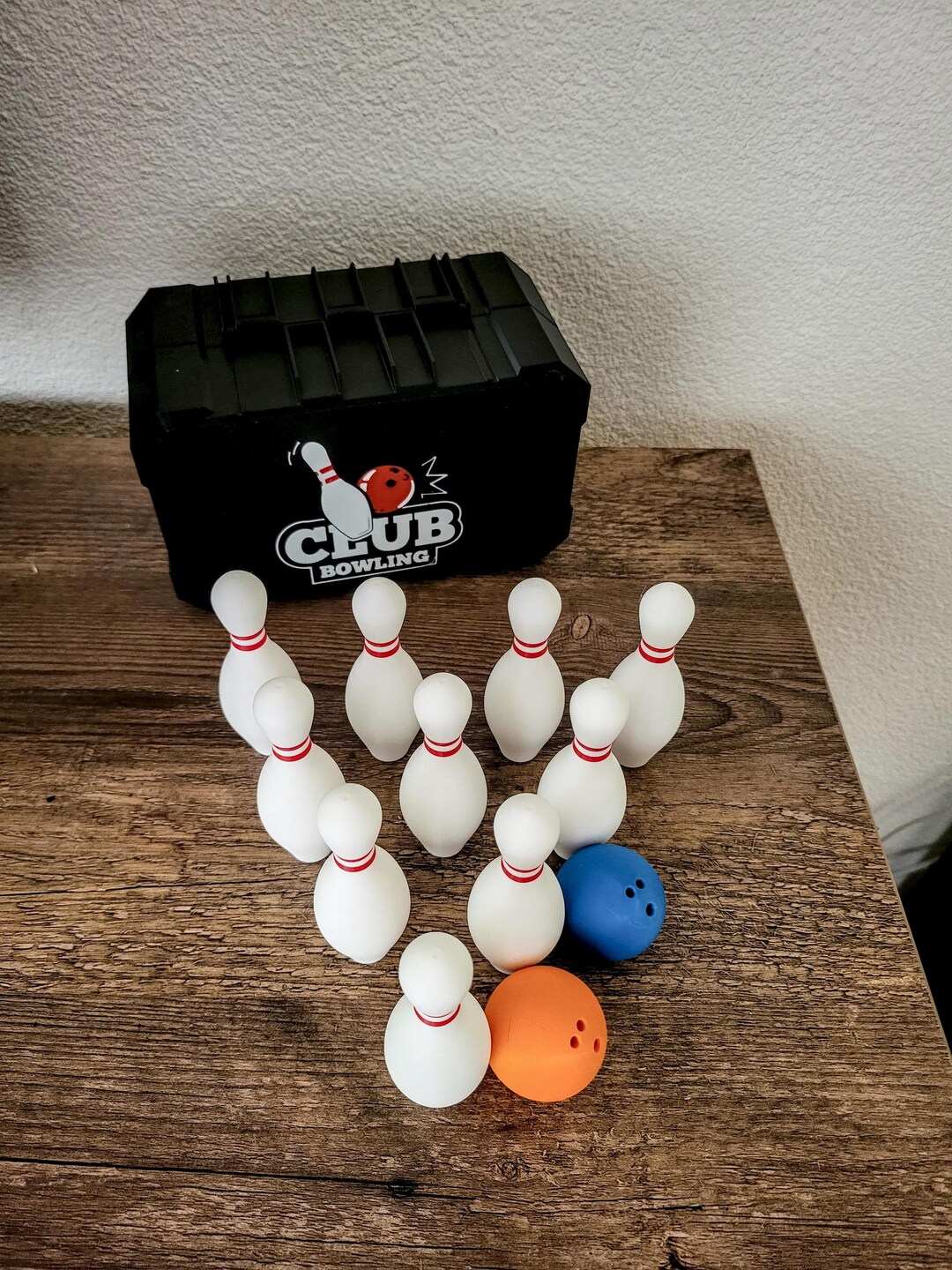 Mini Tabletop Bowling Set - Portable 3D Printed Bowling Game - Fun Desk ...