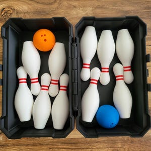 Mini Tabletop Bowling Set - Portable 3D Printed Bowling Game - Fun Desk ...