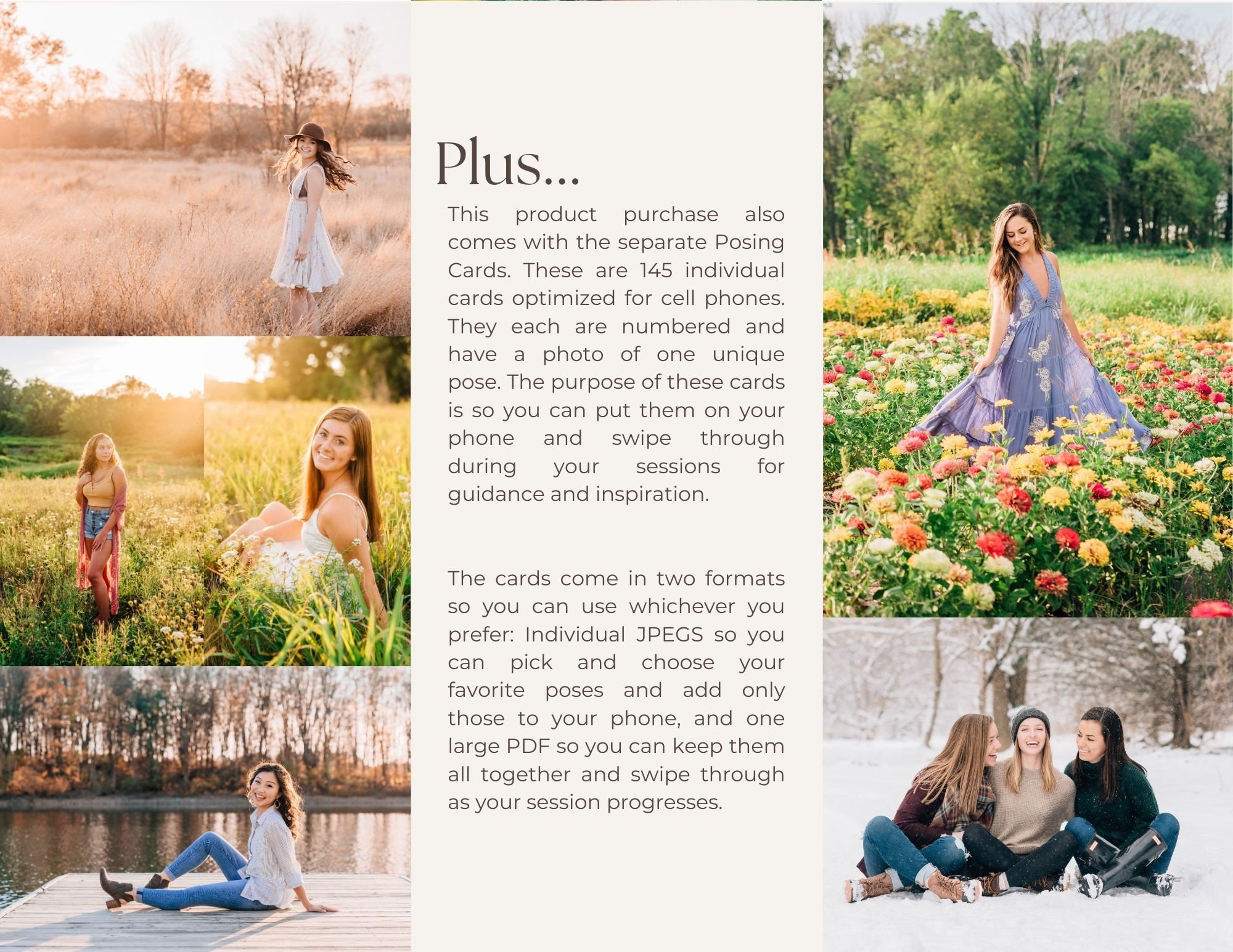 Senior Portrait Posing PDF Guide, Photography Course Guide, Education ...