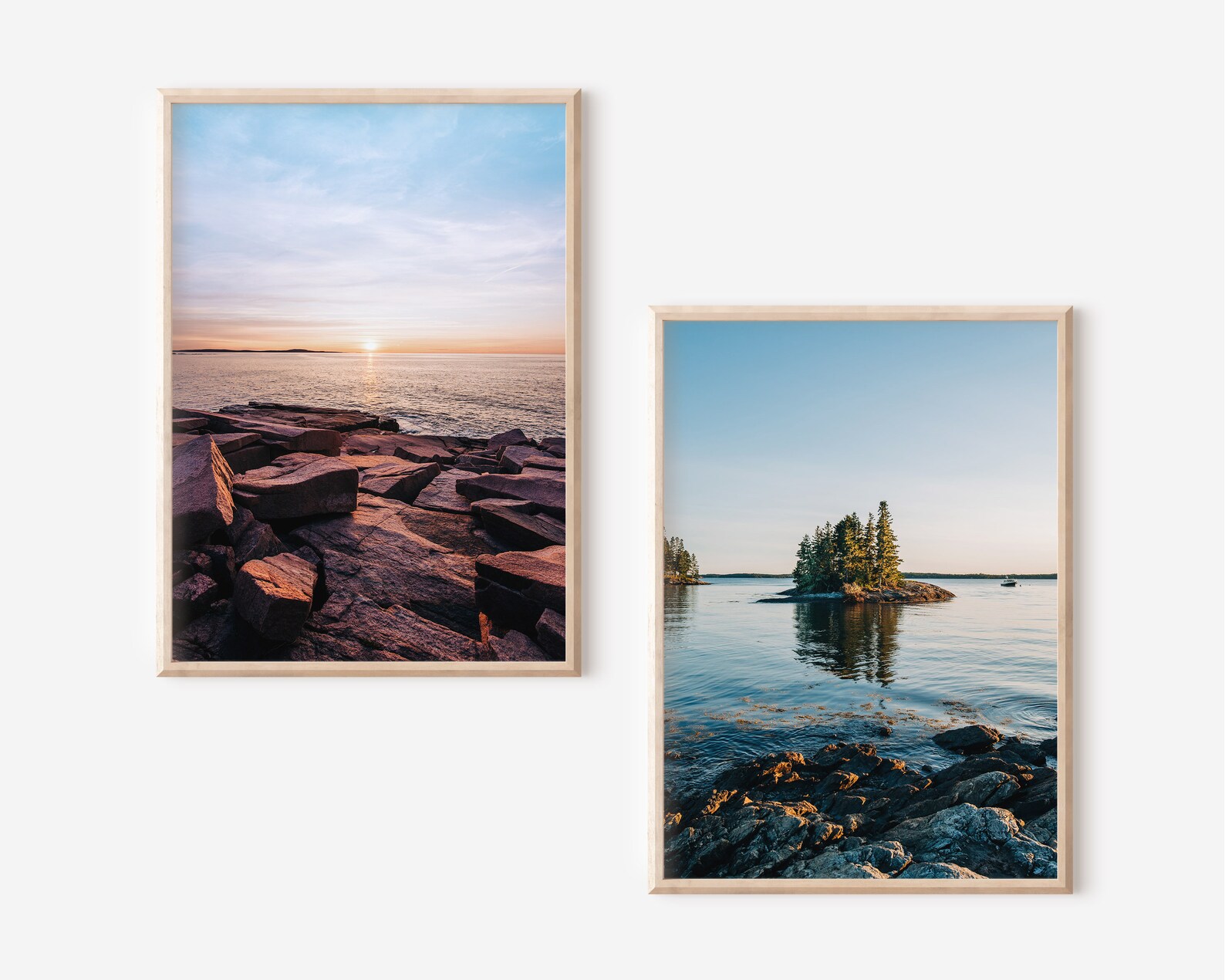 Maine Photography Print Wall Art Bundle Set Of 2 Nautical Landscape Maine Photography Print Wall Art Bundle Set Of 2 Nautical Landscape