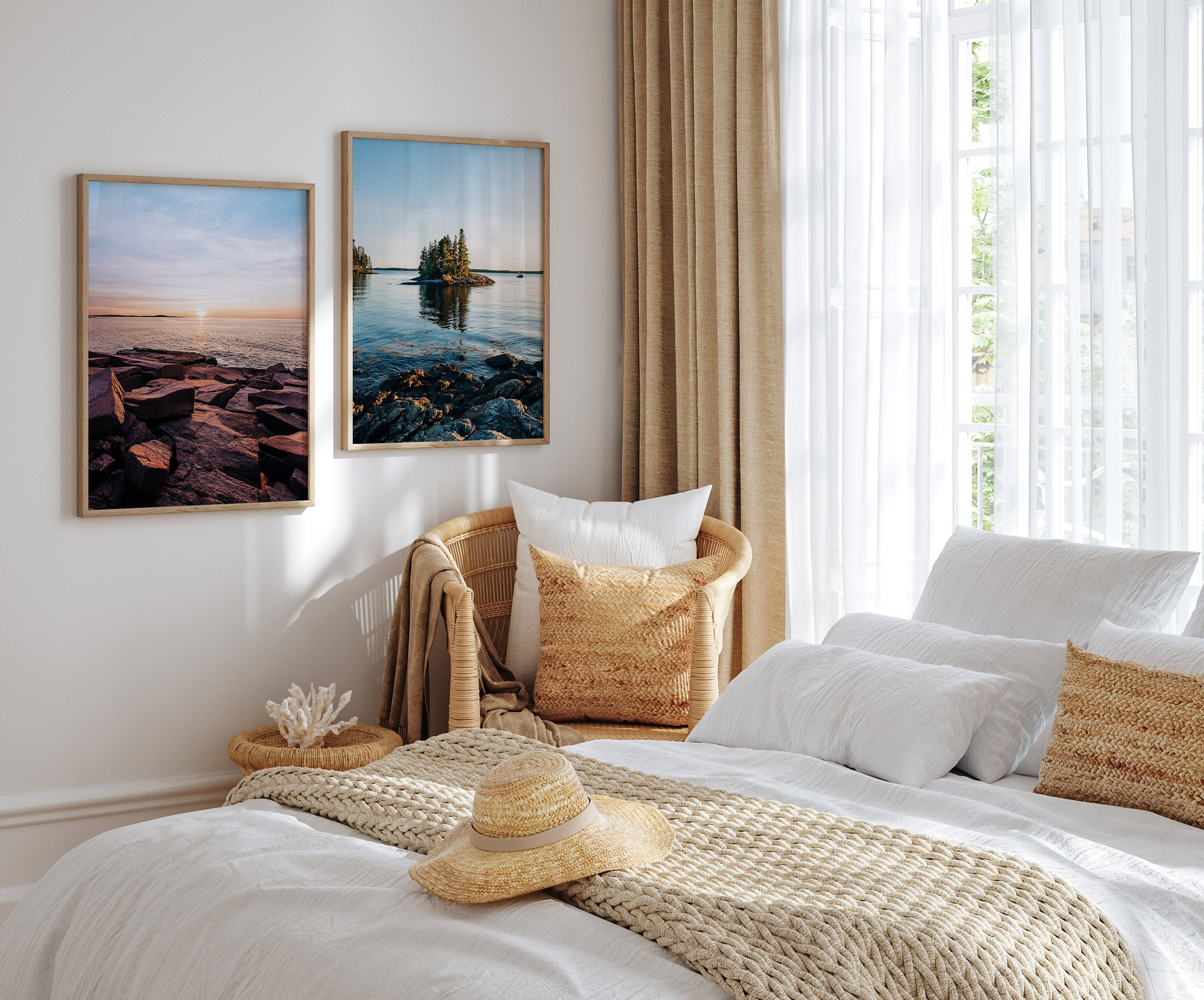 Maine Photography Print Wall Art Bundle Set Of 2 Nautical Landscape Maine Photography Print Wall Art Bundle Set Of 2 Nautical Landscape