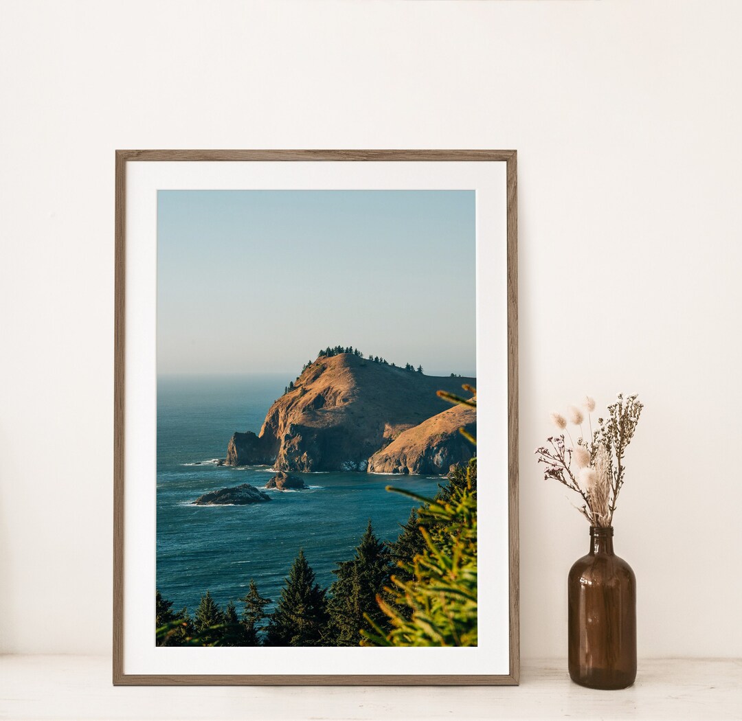 Oregon Coast Mountains Photography Wall Art Printable, Landscape Art ...