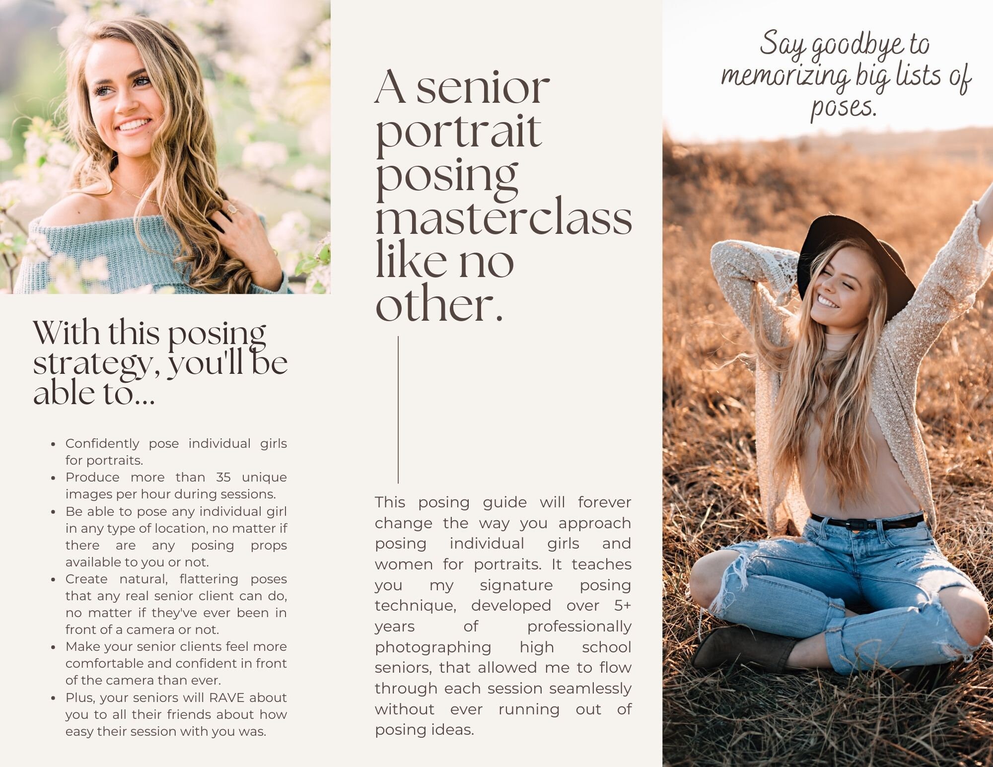 Posing Guide Senior Portraits