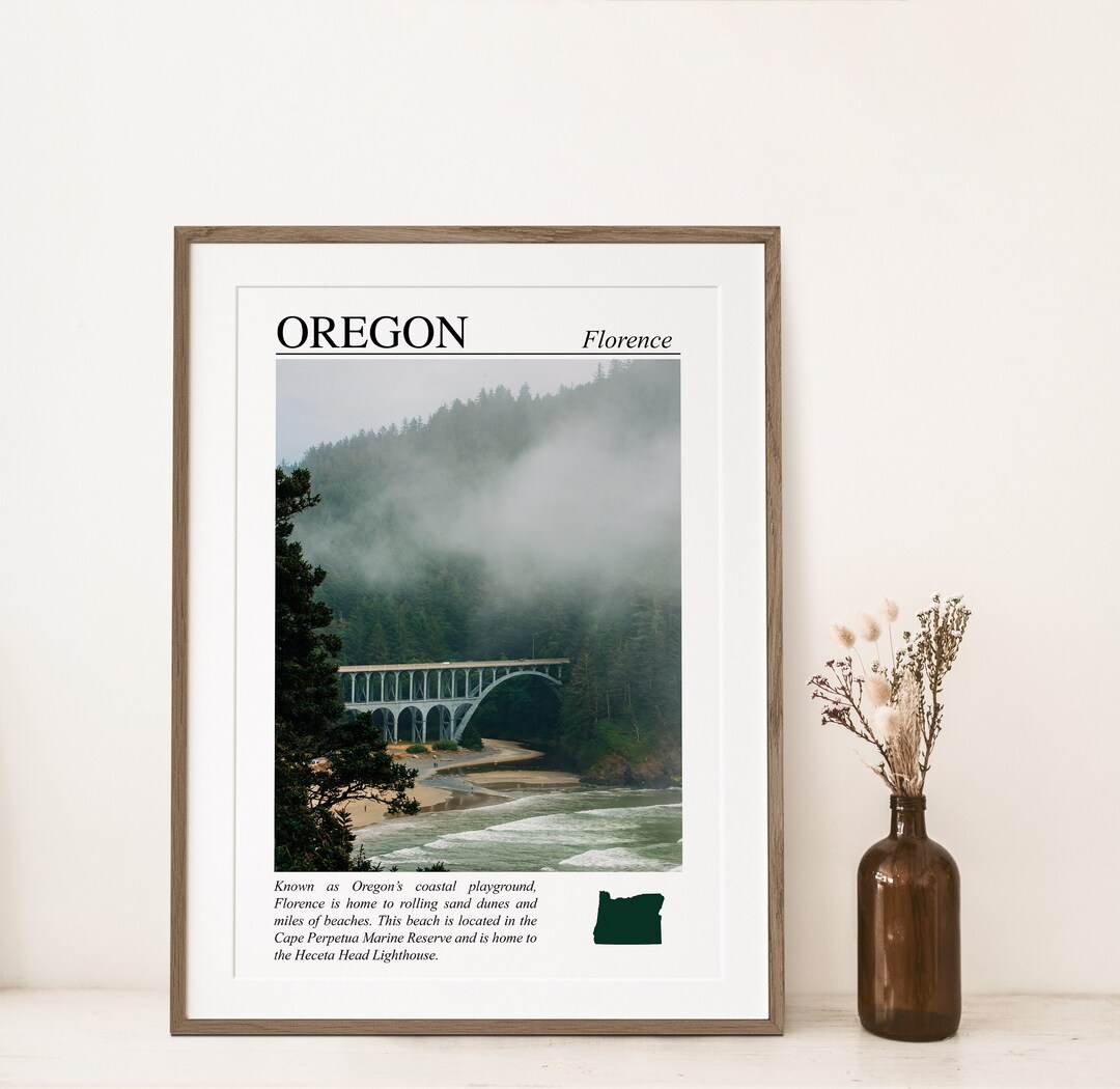 Misty Oregon Coast Wall Art, Oregon Poster Print, Oregon Photography ...