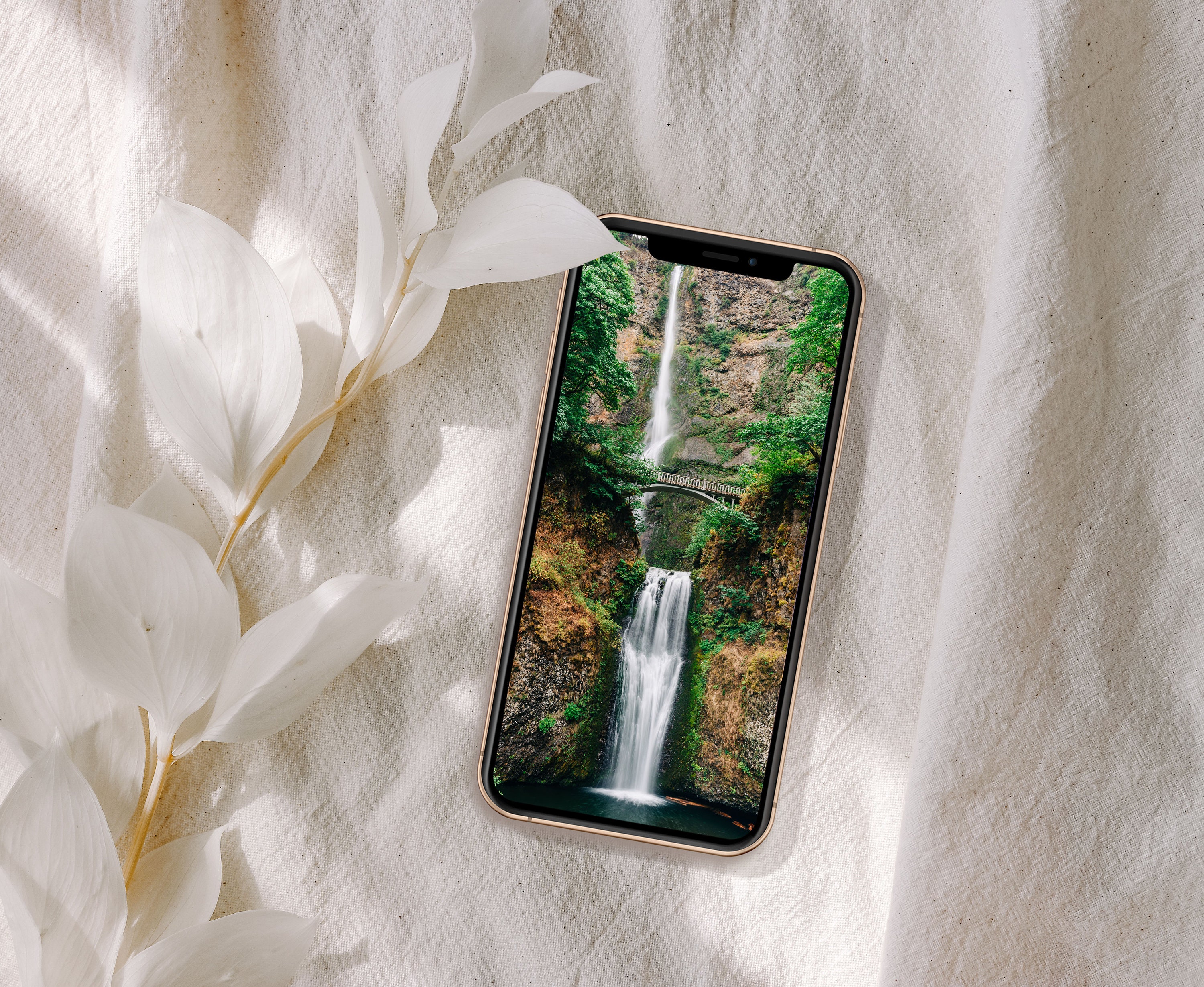 Multnomah Falls Oregon Photo Wall Art, Waterfall Landscape Art, Oregon ...