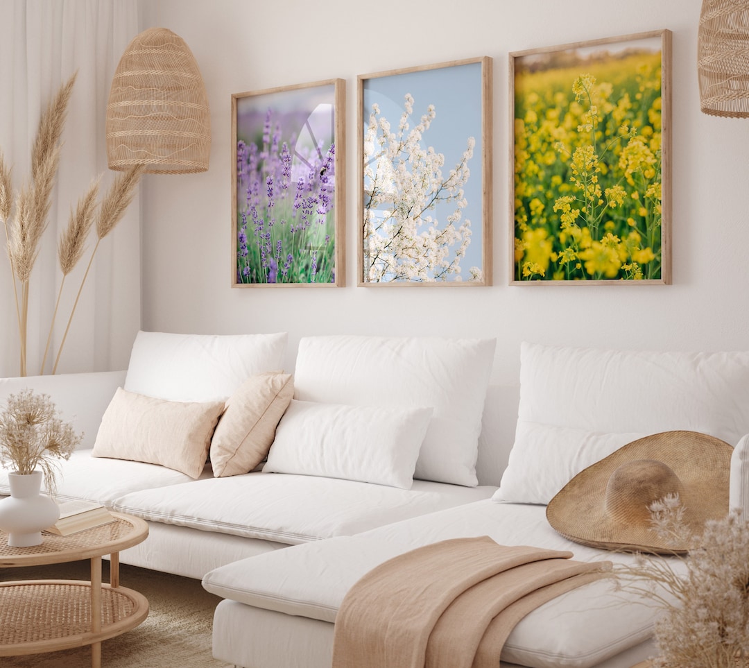 Floral Print Set, Flower Photos Set of 3, Landscape Print, Nature ...