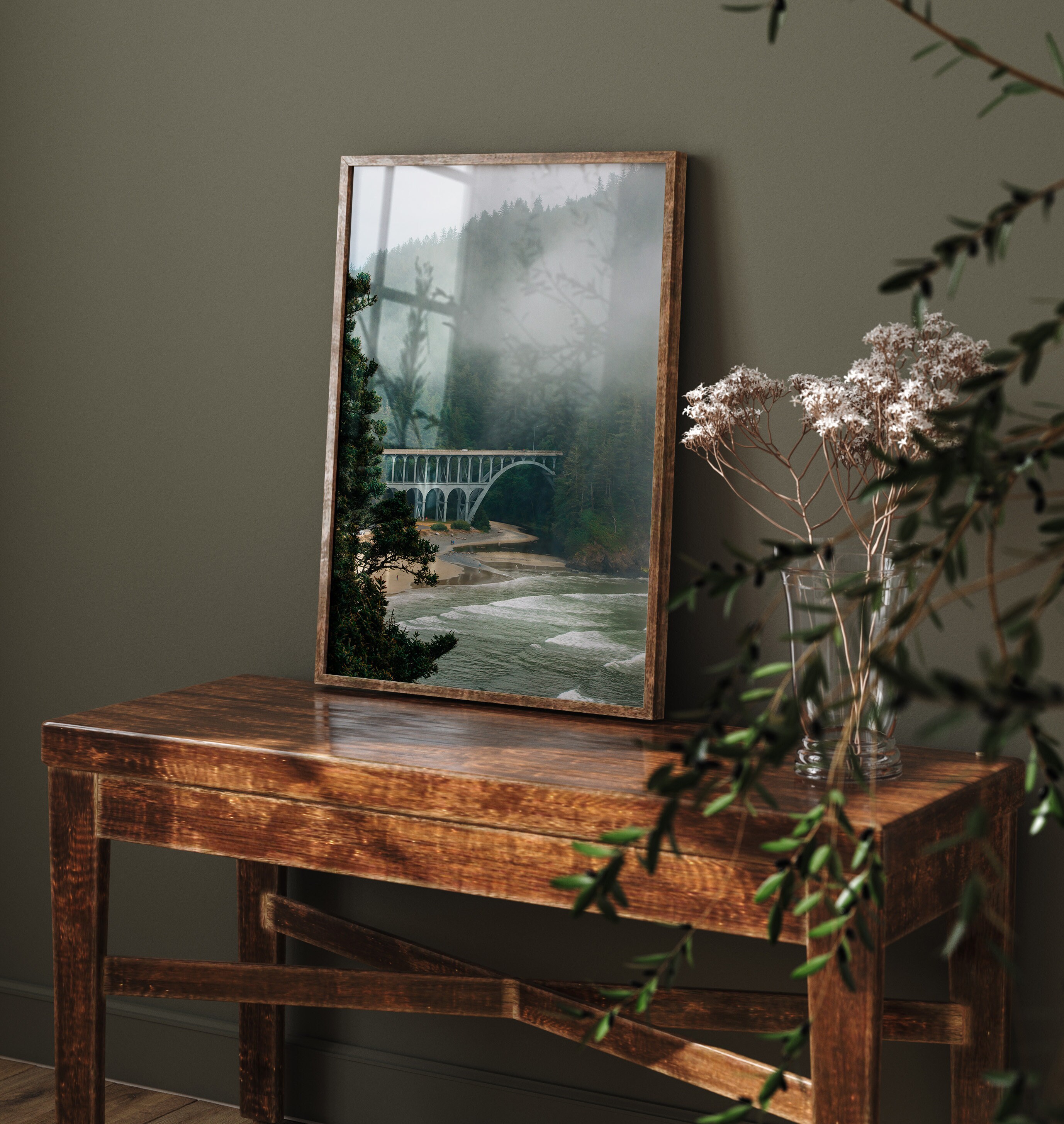 Misty Oregon Coast Wall Art Landscape Art Oregon - Etsy