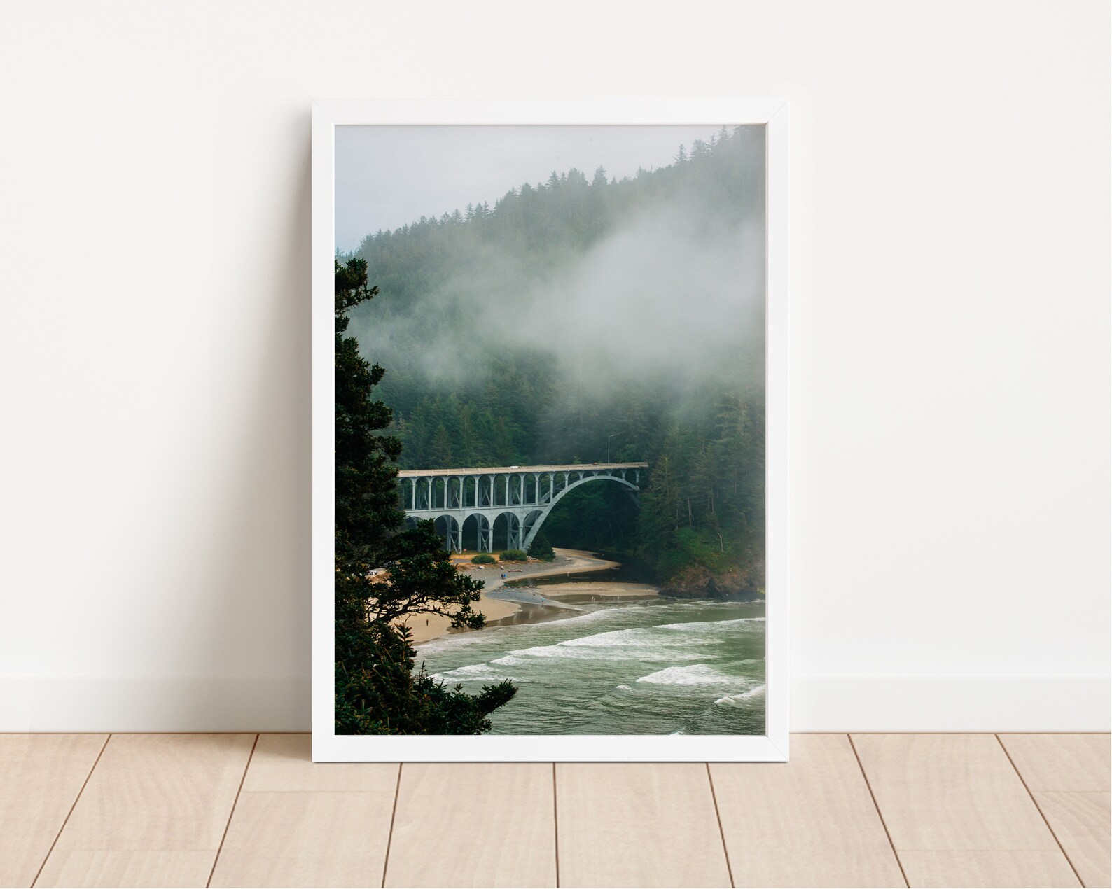 Misty Oregon Coast Wall Art Landscape Art Oregon - Etsy