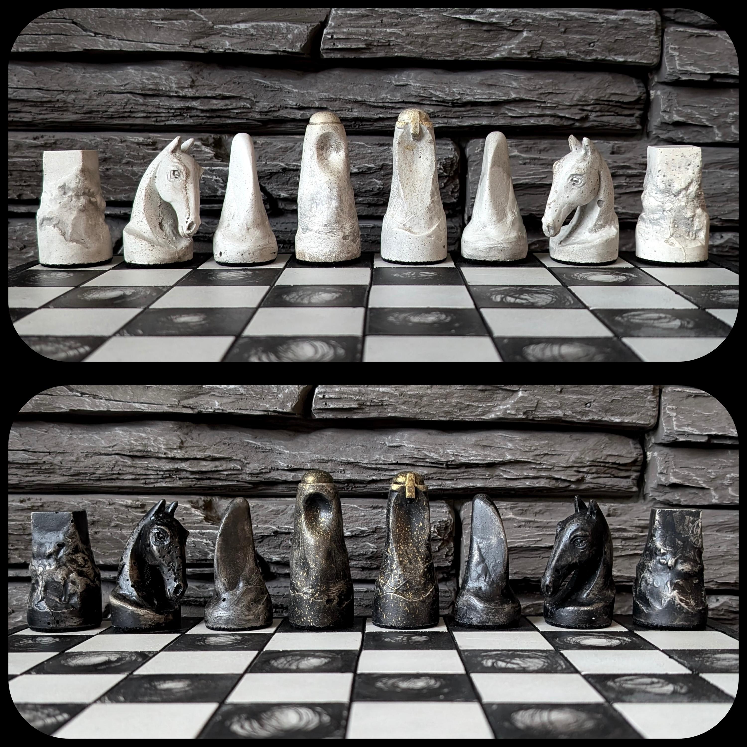 Chess Set Black - Etsy