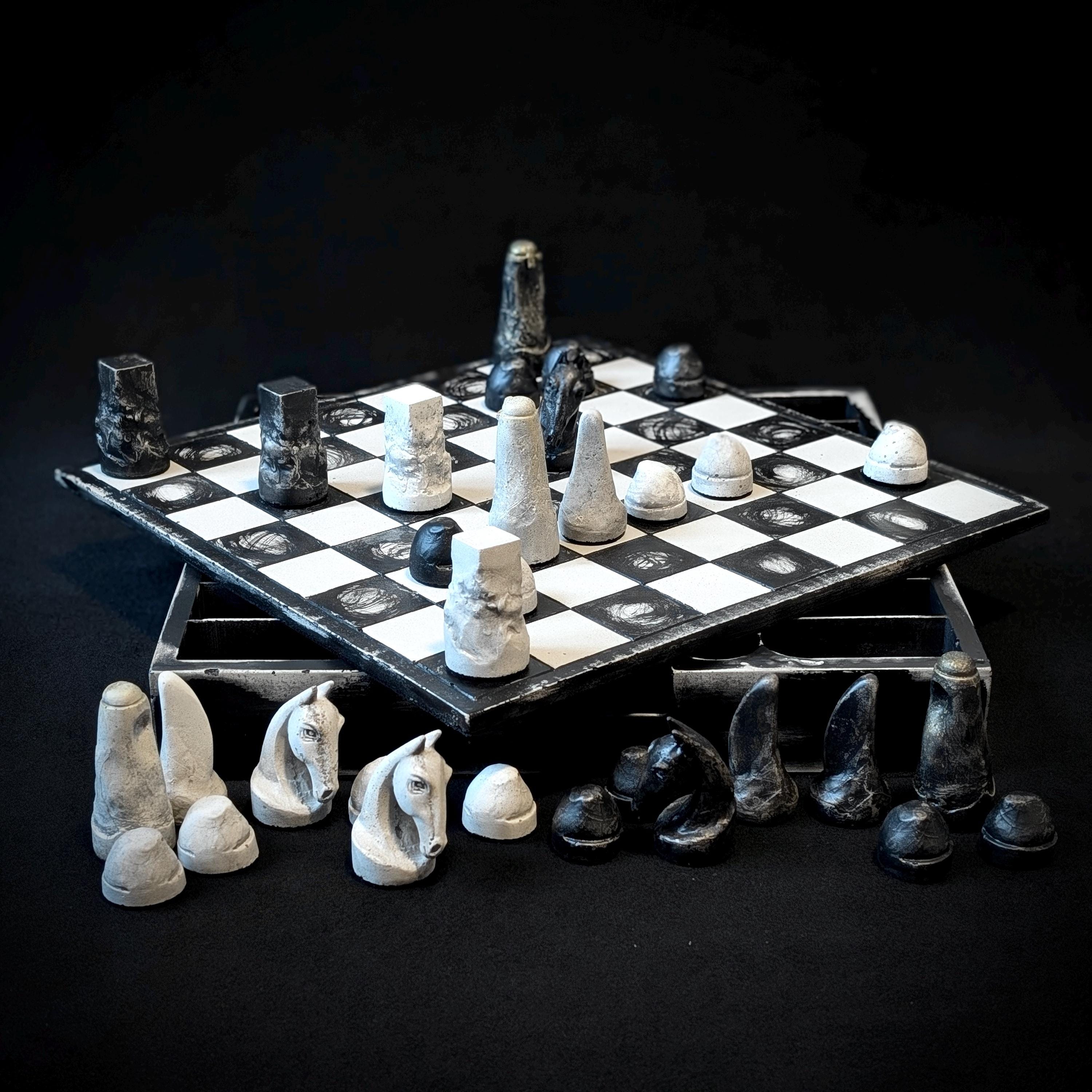Chess Set Black - Etsy