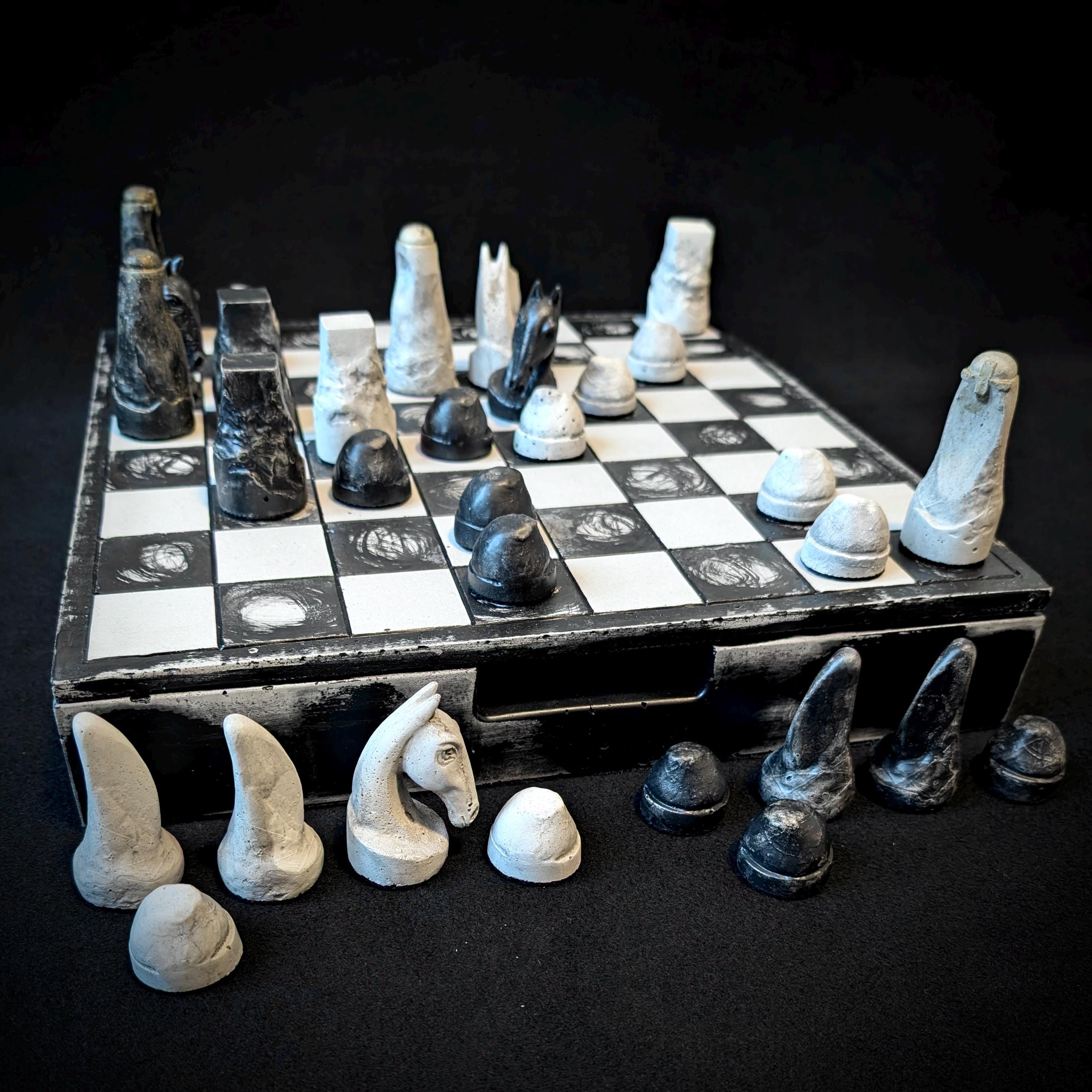 Chess Set Black - Etsy