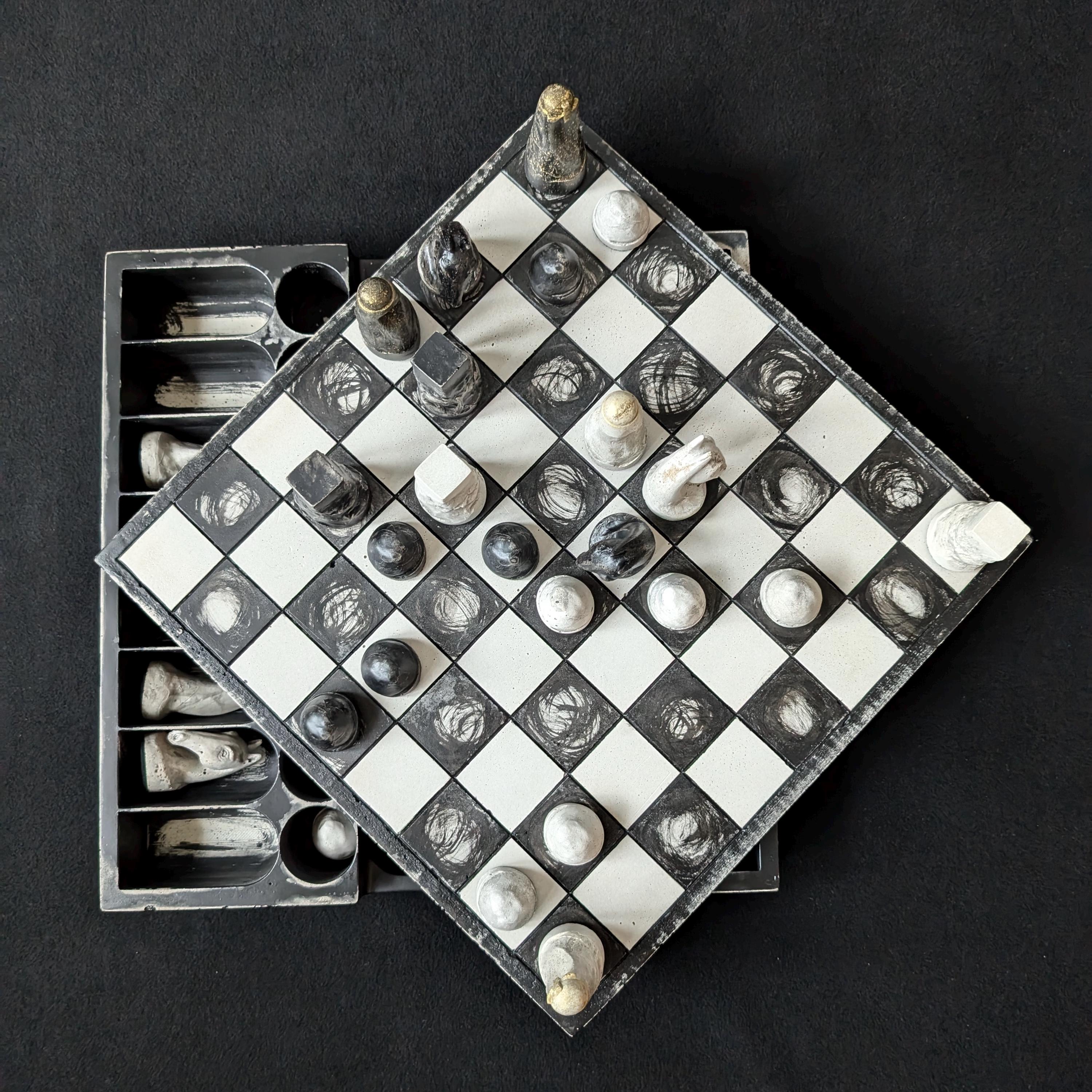 Chess Set Black - Etsy