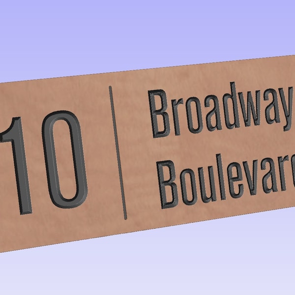 Cnc Address Sign - Etsy