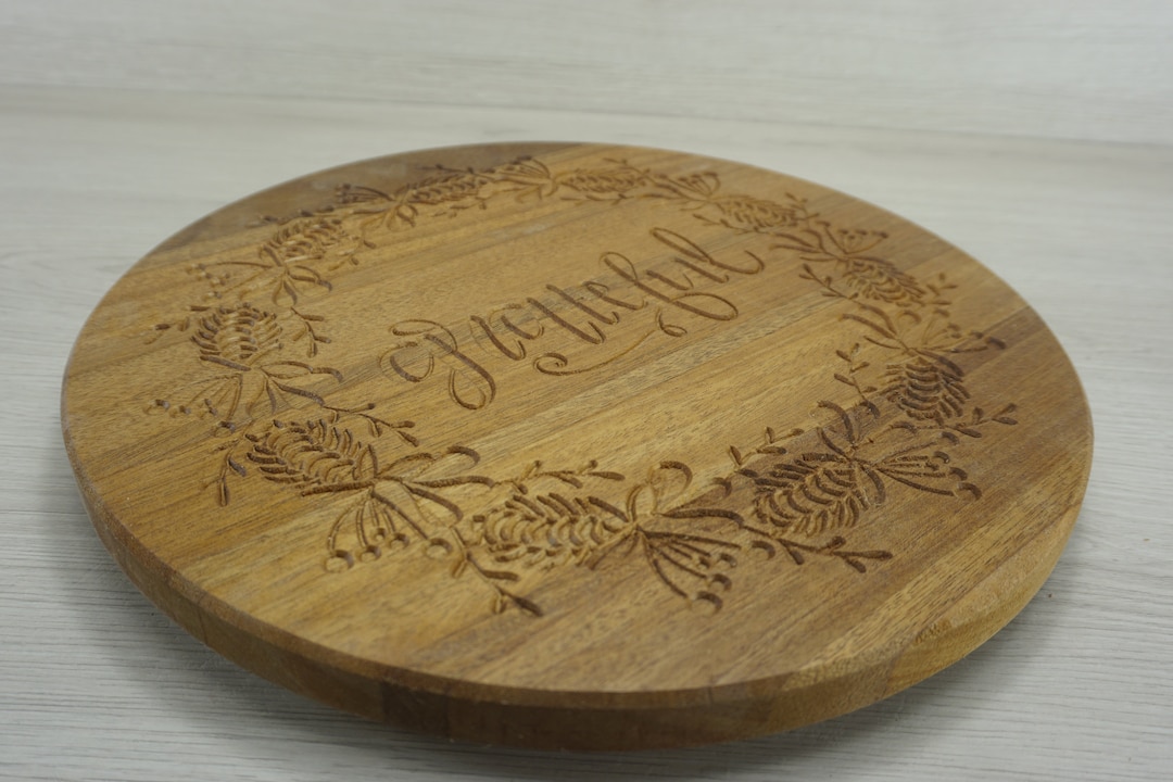 Lazy Susan | Rotating Dining Room Tray | CNC File | DXF SVG File | Home ...