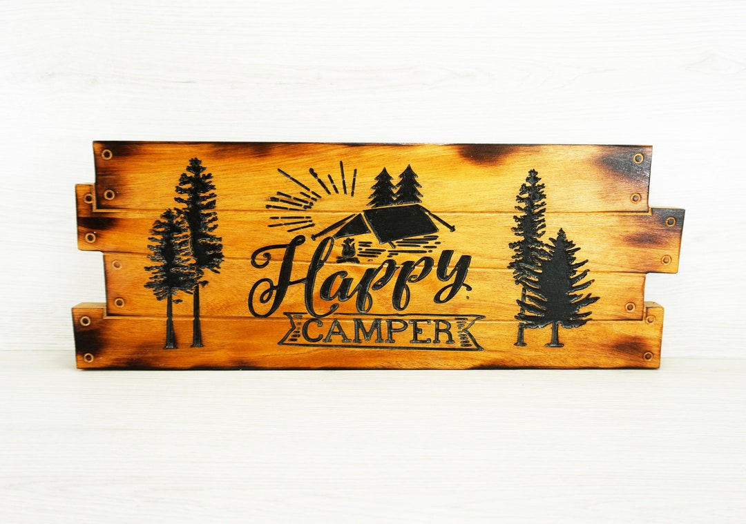 Camping Sign | Outdoor Décor | Digital Art | CNC File | Laser File ...