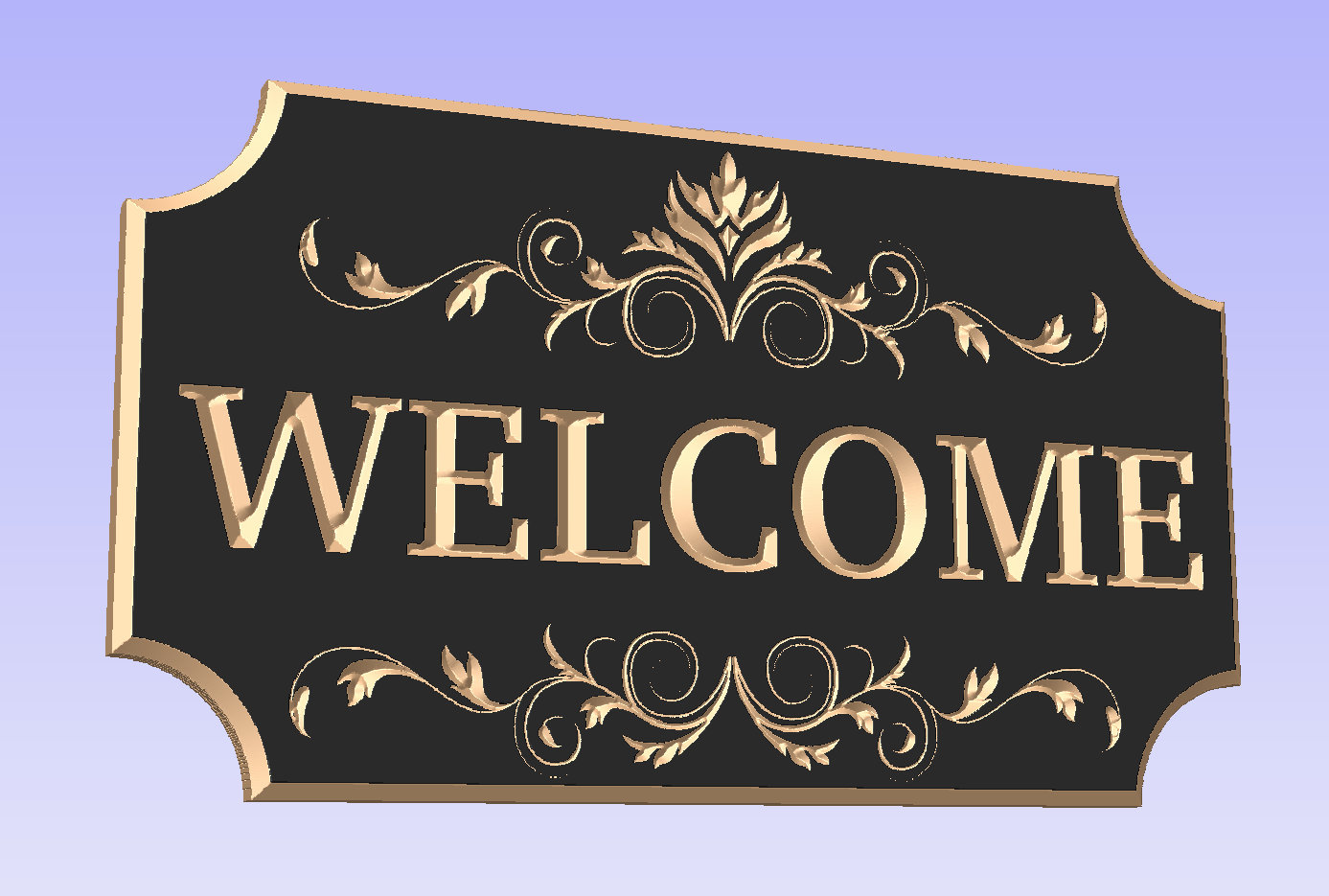Welcome Sign Digital File in SVG DXF PDF File Format for Cnc, Laser ...