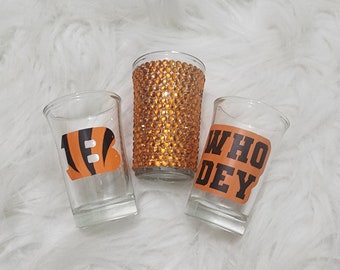 Bengals Shot Glasses - Etsy